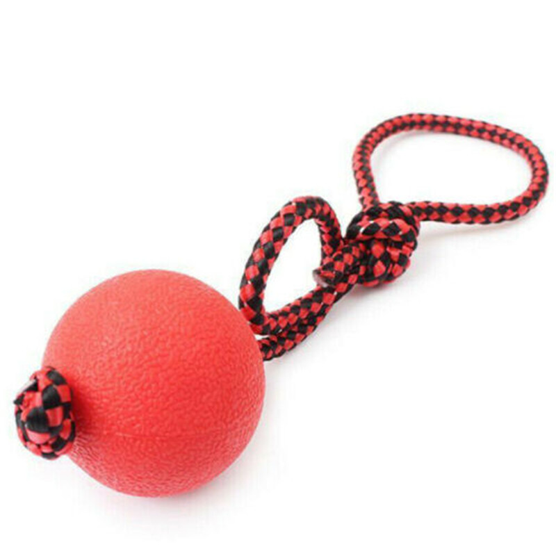 Tug Balls Indestructible on a Rope Ball Dog Pet Chew Toys for Pet Puppy ...